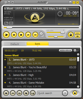 AIMP- An excellent Winamp clone and alternative